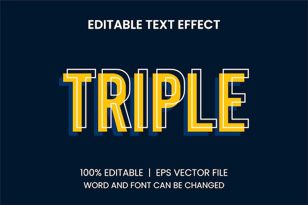 Vibrant Retro-Inspired Triple Text Effect with Dimensional Lettering ...