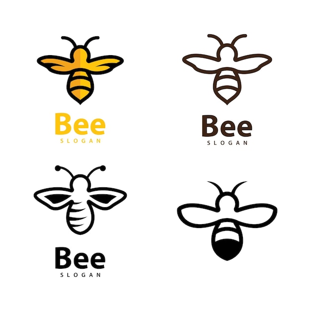 Vibrant Bee Icon Collection: Versatile Branding Elements | Jiffy Designs
