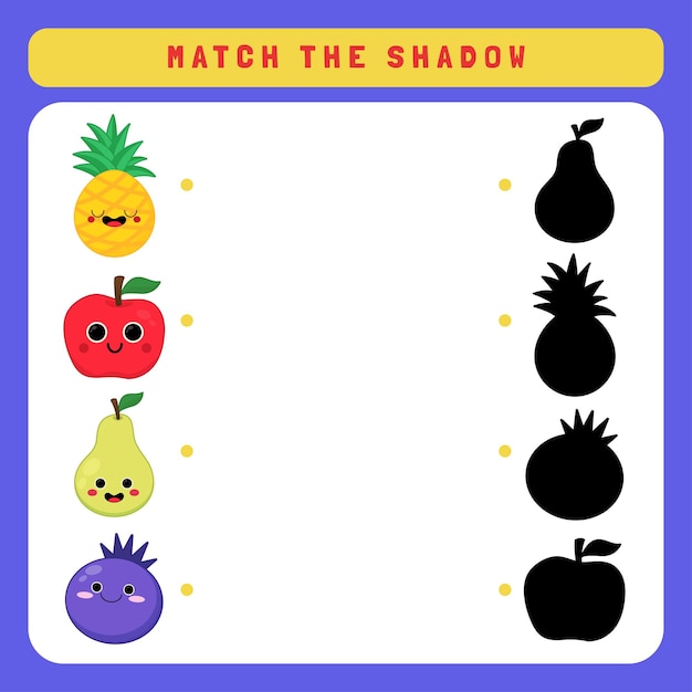 Match the Cheerful Fruit Shadows in this Fun Game | Jiffy Designs