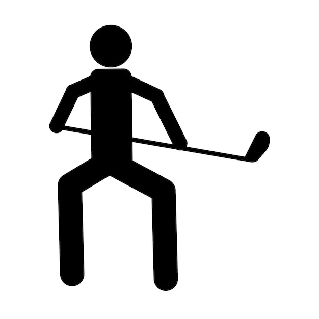 Energetic Stick Figure Silhouette in Motion | Jiffy Designs