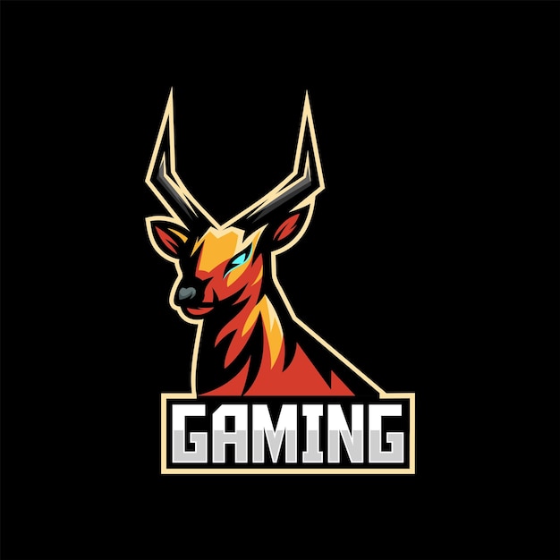 Fierce Deer Gaming Logo with Striking Design | Jiffy Designs
