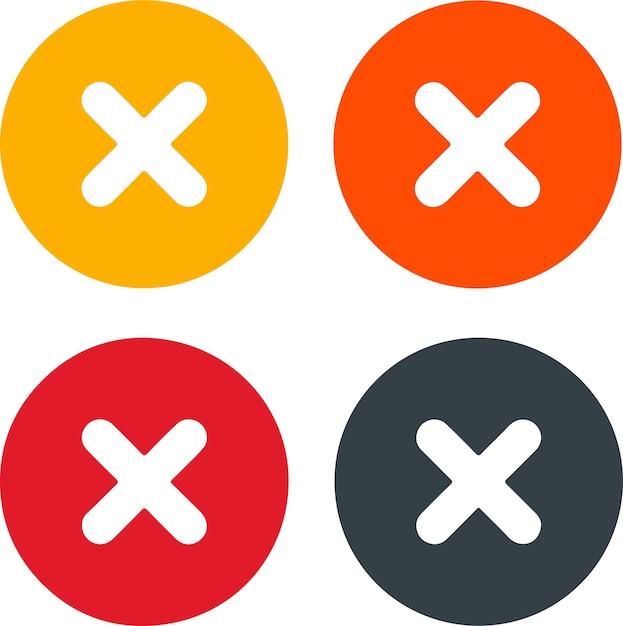 Vibrant Intersecting X Symbols in Contrasting Circles | Jiffy Designs
