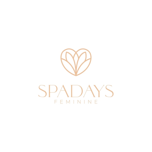 Elegant Heart-Shaped Floral Logo with Cursive Text | Jiffy Designs