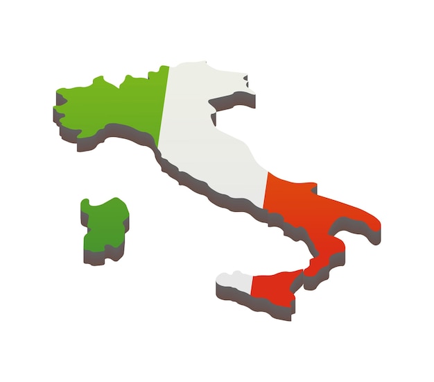 Vibrant Geometric Representation of the Italian Peninsula | Jiffy Designs