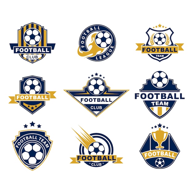 Vibrant Soccer Club Emblems with Iconic Ball Designs | Jiffy Designs