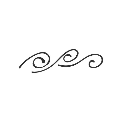 Hand Drawn Waves Icon Isolated On White Background. Religion And ...