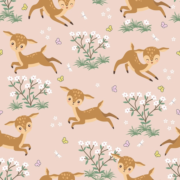 Playful Deer Frolicking in the Forest | Jiffy Designs