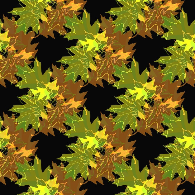 Vibrant Autumn Maple Leaf Pattern | Jiffy Designs