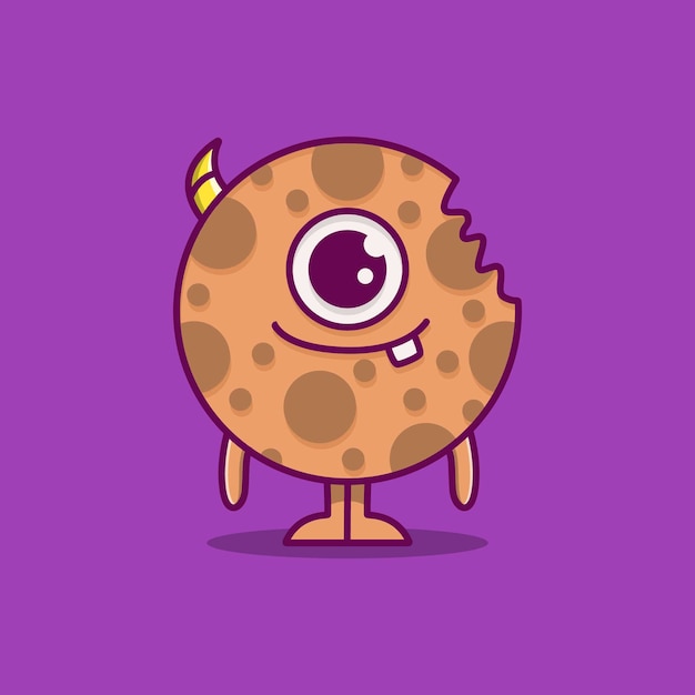 Whimsical One-Eyed Spotted Creature on Vibrant Purple | Jiffy Designs