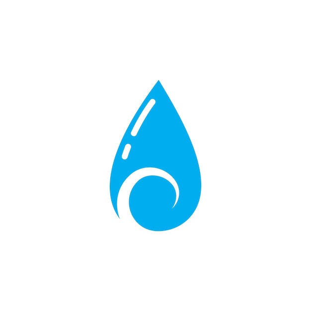 Vibrant Blue Water Drop Symbol | Jiffy Designs