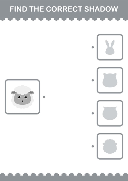 Adorable Rabbit Shadow Matching Puzzle | Jiffy Designs