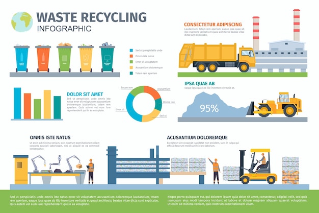 Comprehensive Waste Recycling Infographic: Visualizing Sustainable ...