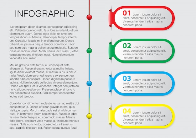 Vibrant Infographic with Numbered Circular Callouts and Colorful ...