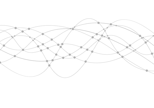 Interconnected Curves and Nodes in Minimalist Monochrome Design | Jiffy ...