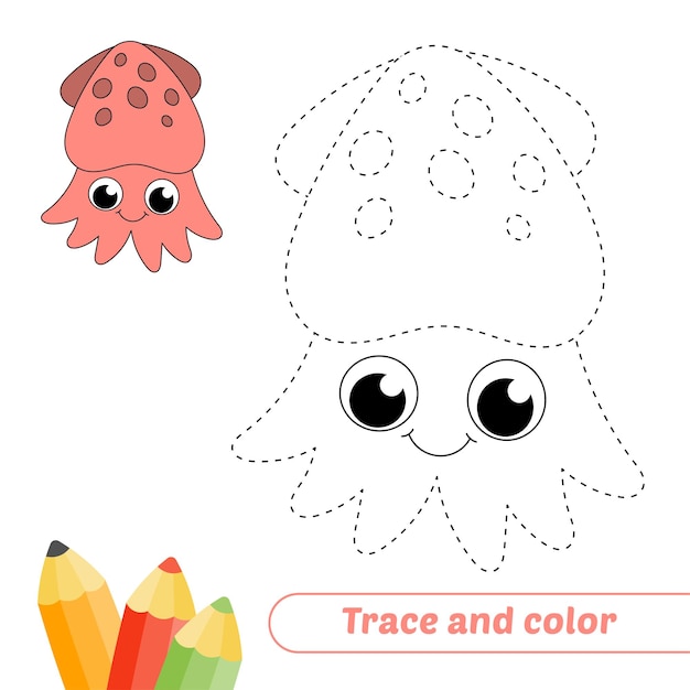 Adorable Spotted Octopus: A Charming Illustration | Jiffy Designs