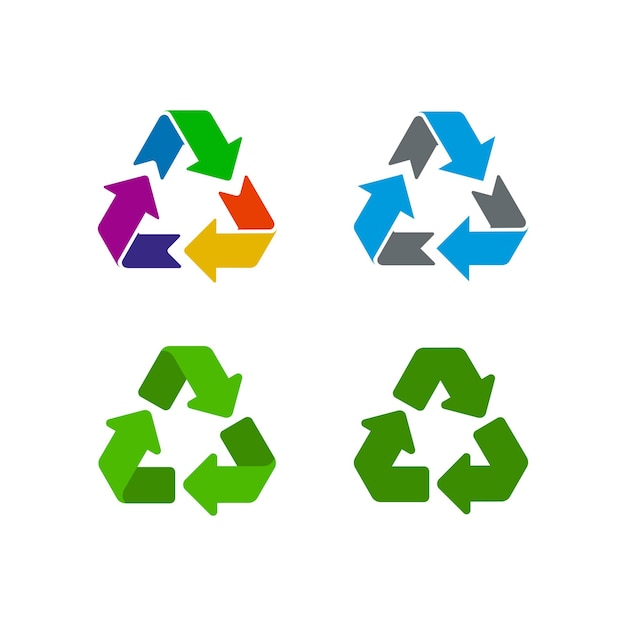 Vibrant Recycling Symbol Collection: Diverse Graphic Elements | Jiffy ...