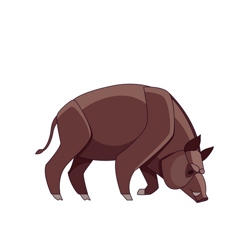 Boar Pigs Cartoon Character. Cute Piglets Together. Baby Pigs In Cute ...