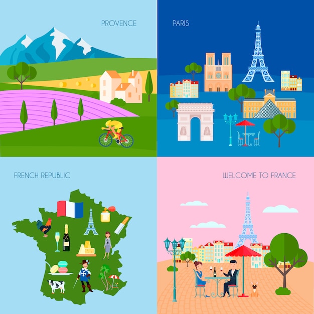 Vibrant Illustrations Celebrating the Diverse Landscapes and Landmarks ...