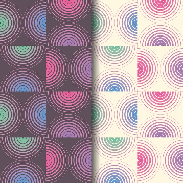 Vibrant Concentric Circles Geometric Pattern | Jiffy Designs