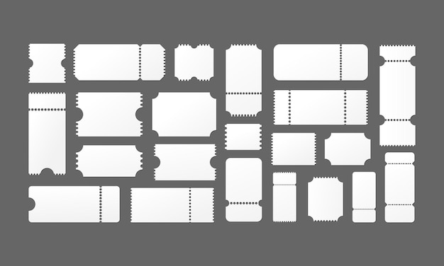 Diverse Collection of Perforated Blank Coupon Tickets | Jiffy Designs