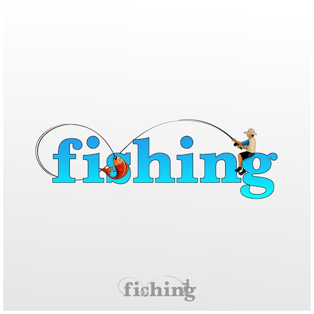 Colorful Fishing Text with Whimsical Bobber Accents | Jiffy Designs