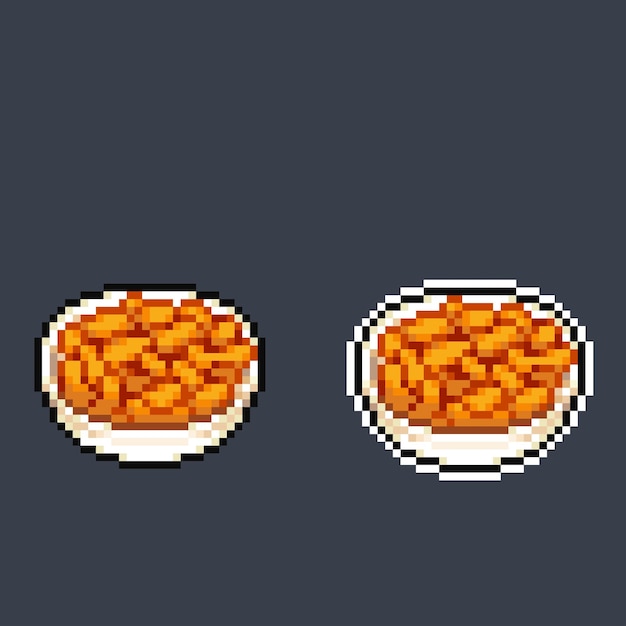 Vibrant Pixel Art Depictions of Delectable Baked Beans | Jiffy Designs