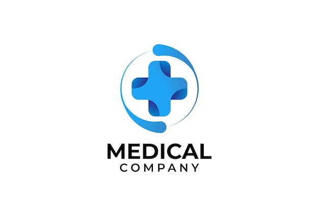 Vibrant Blue Medical Cross Symbol for Healthcare Company | Jiffy Designs