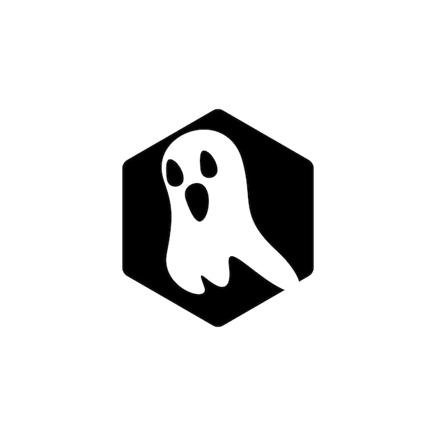 Haunting Hexagonal Ghost: A Spooky Silhouette Design | Jiffy Designs