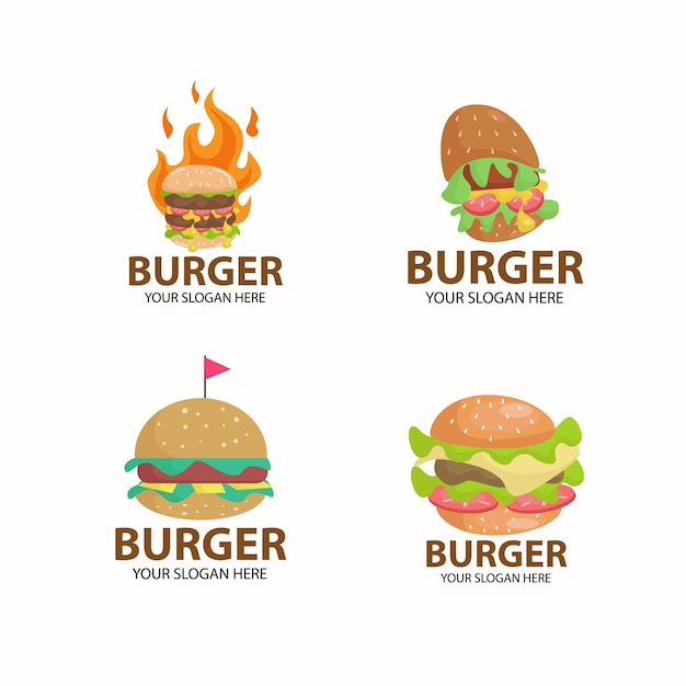 Vibrant Collection of Mouthwatering Burger Logos and Icons | Jiffy Designs