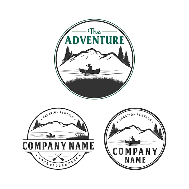 Versatile Adventure-Inspired Emblem Collection with Rustic Charm ...