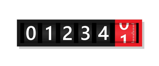 Retro Digital Counter Display with Bold Typography | Jiffy Designs