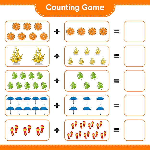 Vibrant Nature-Inspired Counting Collection for Kids | Jiffy Designs