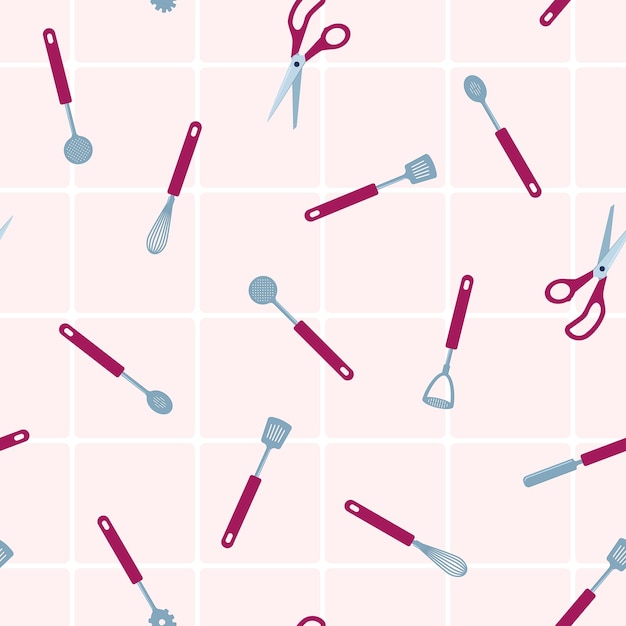 Vibrant Culinary Toolkit: Scissors, Spatulas, and Cooking Utensils ...