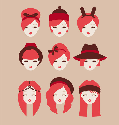 Fashion Girls Icon Set | Jiffy Designs