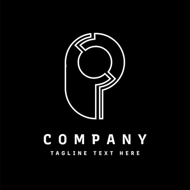 Minimalist Monogram Logo with Sleek Geometric Design | Jiffy Designs