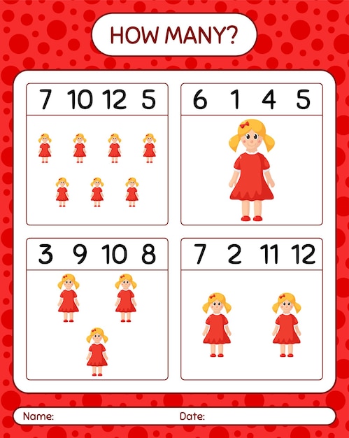 Counting Dolls: An Engaging Visual Math Exercise | Jiffy Designs
