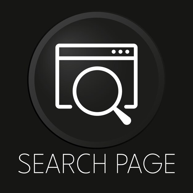 Minimalist Search Icon with Magnifying Glass and Browser Window | Jiffy