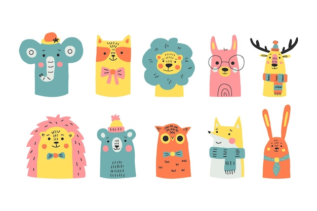 Vibrant and Whimsical Animal Portraits with Playful Patterns | Jiffy ...