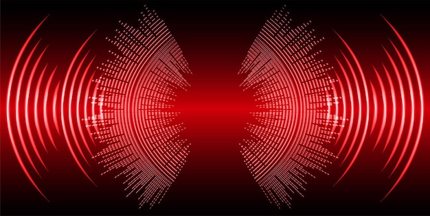 Vibrant Radial Waves of Pulsating Red Light | Jiffy Designs