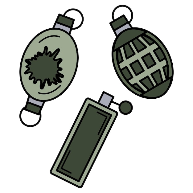 Diverse Military-Inspired Grenade Collection with Tactical Flair ...