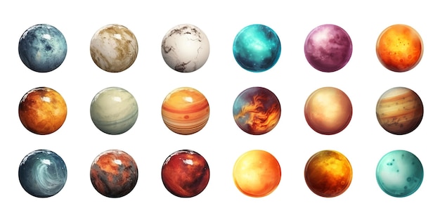 Captivating Celestial Orbs: A Vibrant Collection of Planetary Wonders ...