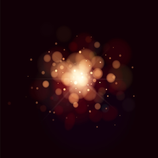 Captivating Cosmic Explosion of Luminous Amber Sparks | Jiffy Designs