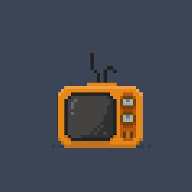 Retro Pixel Art Television Illustration | Jiffy Designs