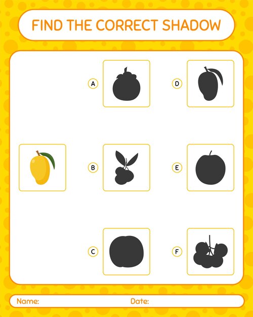 Matching Fruit Shadows: A Fun Visual Puzzle | Jiffy Designs