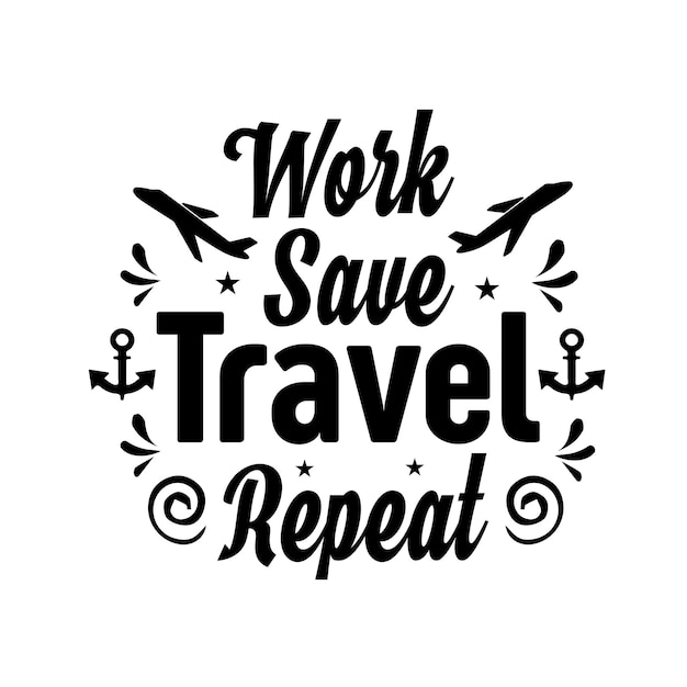 Inspirational Travel Motto with Anchors and Stars | Jiffy Designs