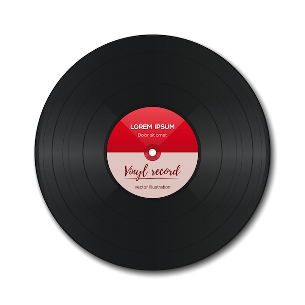 Vintage Vinyl Record with Classic Album Cover Design | Jiffy Designs