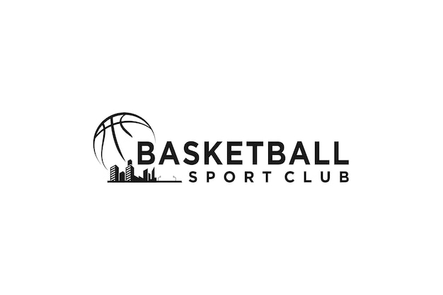 Iconic Basketball Sport Club with Striking Cityscape Logo | Jiffy Designs