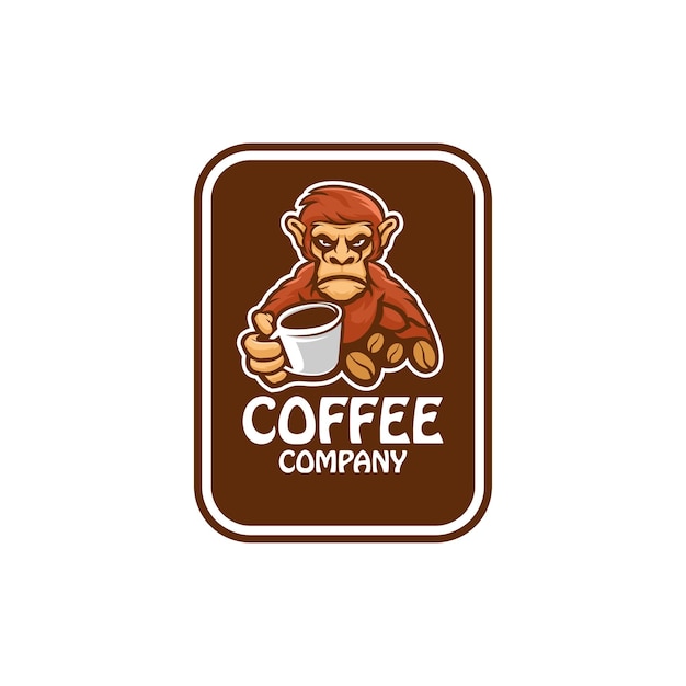 Energetic Simian Sipping Signature Blend: The Coffee Company Logo ...