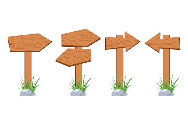Rustic Wooden Directional Signs Pointing to Different Paths | Jiffy Designs