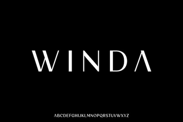 Elegant Serif Typeface with Refined Letterforms in Stark Contrast ...